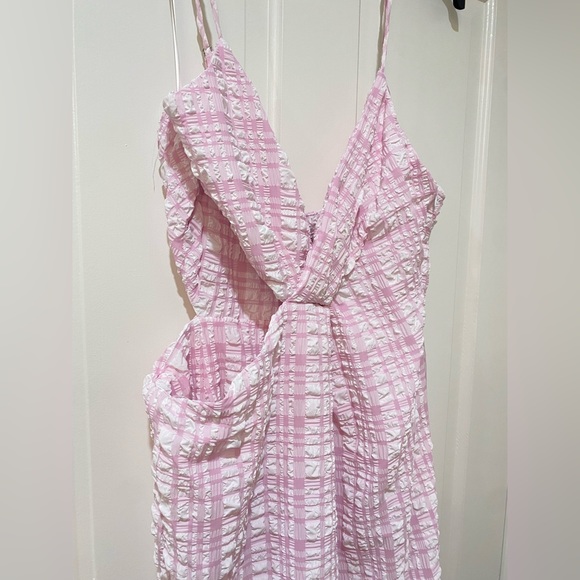 Zara | Dresses | Zara Textured Cut Out Mini Pink Dress Nwt | Poshmark